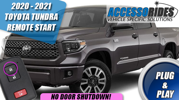 2020 2021 Toyota Tundra Remote Starter w Takeover Plug Play Kit for Push Start