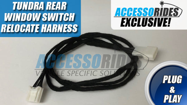Move Rear Window Switch Relocation Harness for Toyota Tundra 2011 - 20 ...